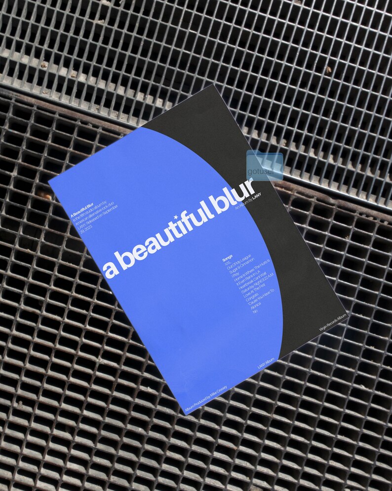 A Beautiful Blur LANY Album Digital Download Poster A3-A2 Size Instant ...