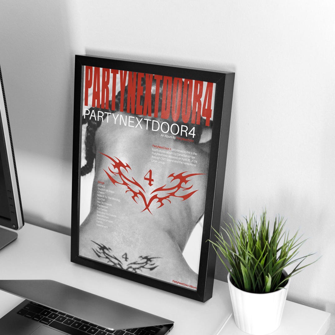 Partynextdoor 4 Album High Quality,partynextdoor Poster, Music Poster ...