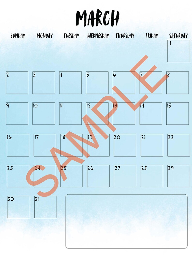 2025 Calendar Month-to-month - Printable & Digital-ready! - Etsy
