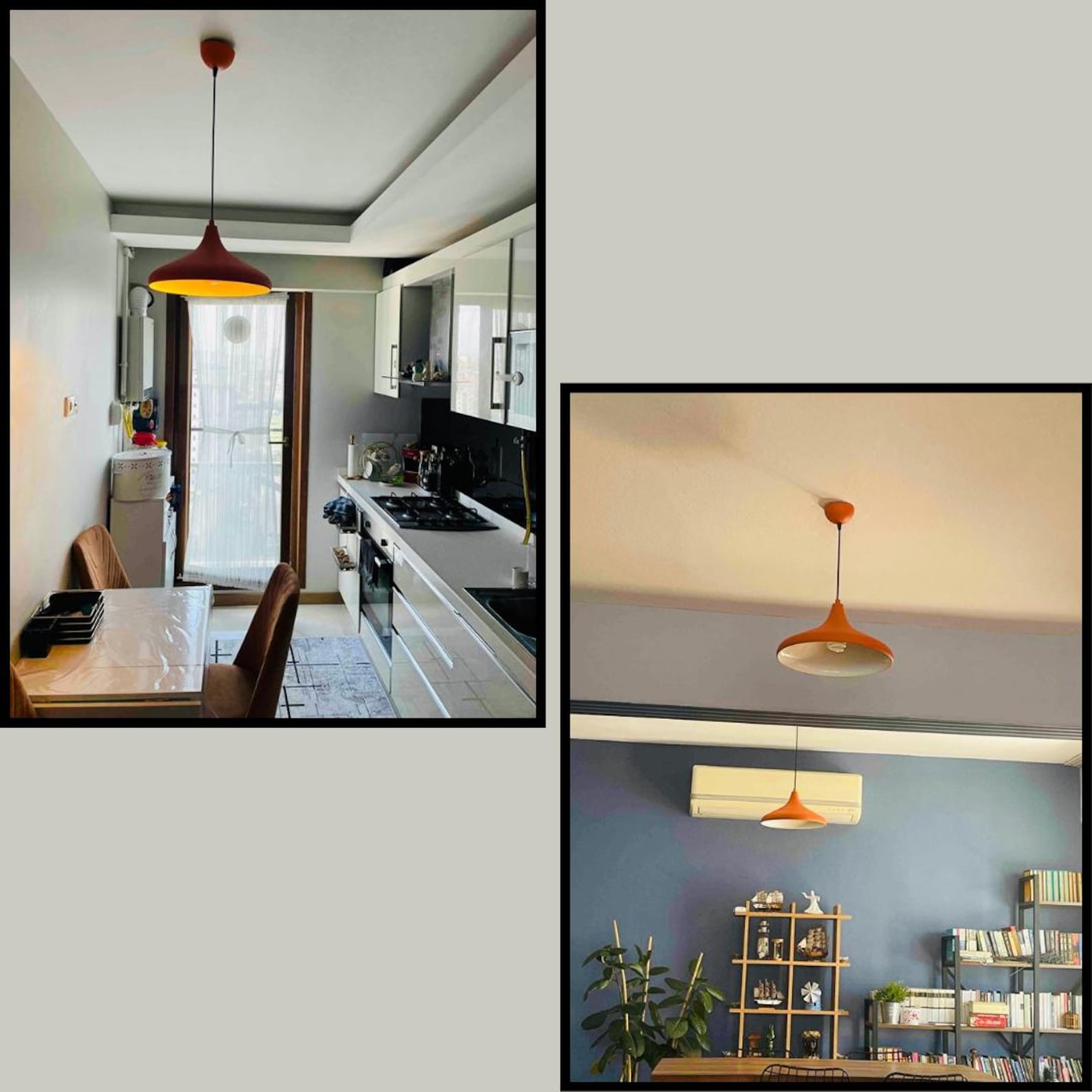 Orange Pendant Lamp Add Energy and Elegance to Your Space, Dome Pendant ...