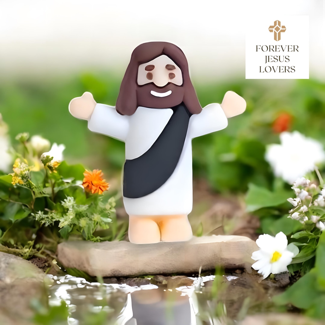 Little Jesus Figure Mini Rubber Jesus Figures Christian Collectibles ...