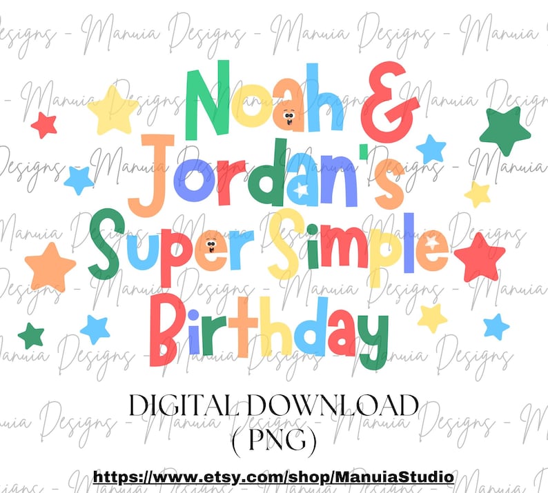 Super Simple Song Birthday Sign, Custom Birthday Sign, Custom Digital ...