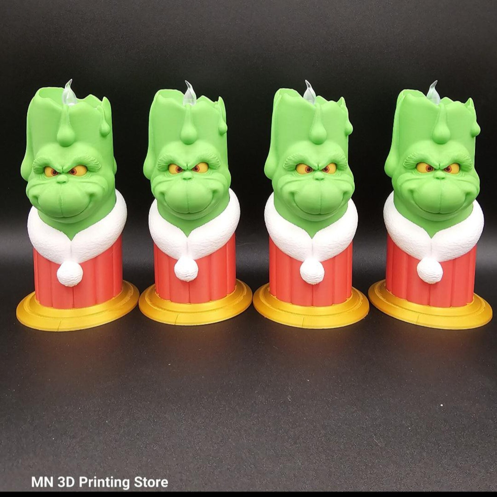 Christmas Grinch Battery Tea Light Holder - Etsy