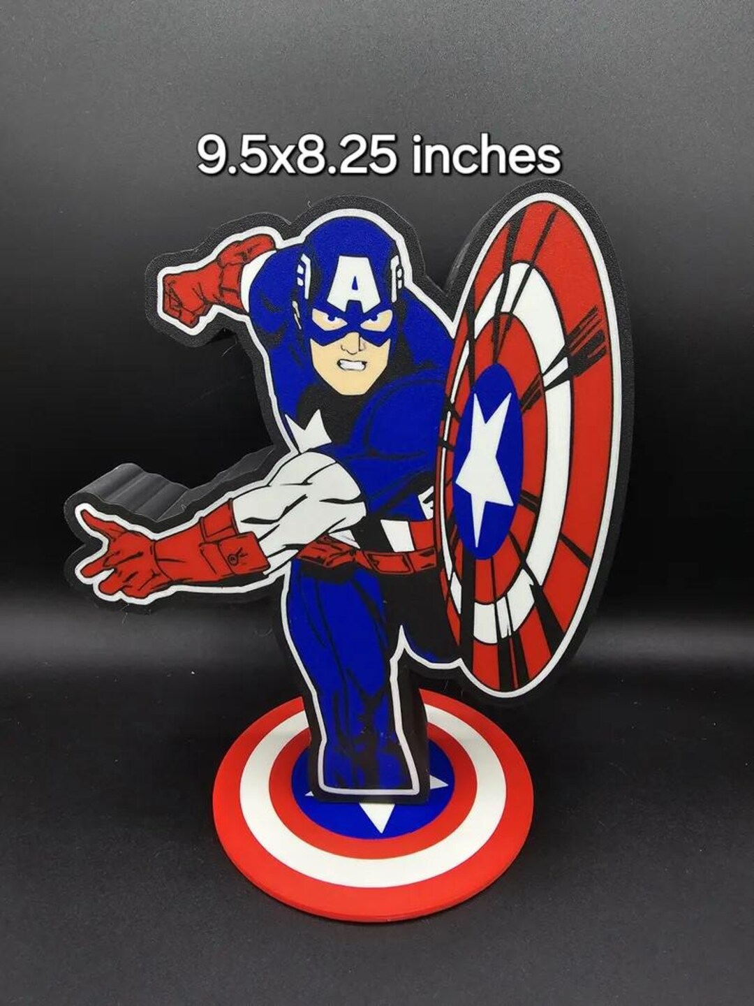 Captain America LED Light Box - Etsy