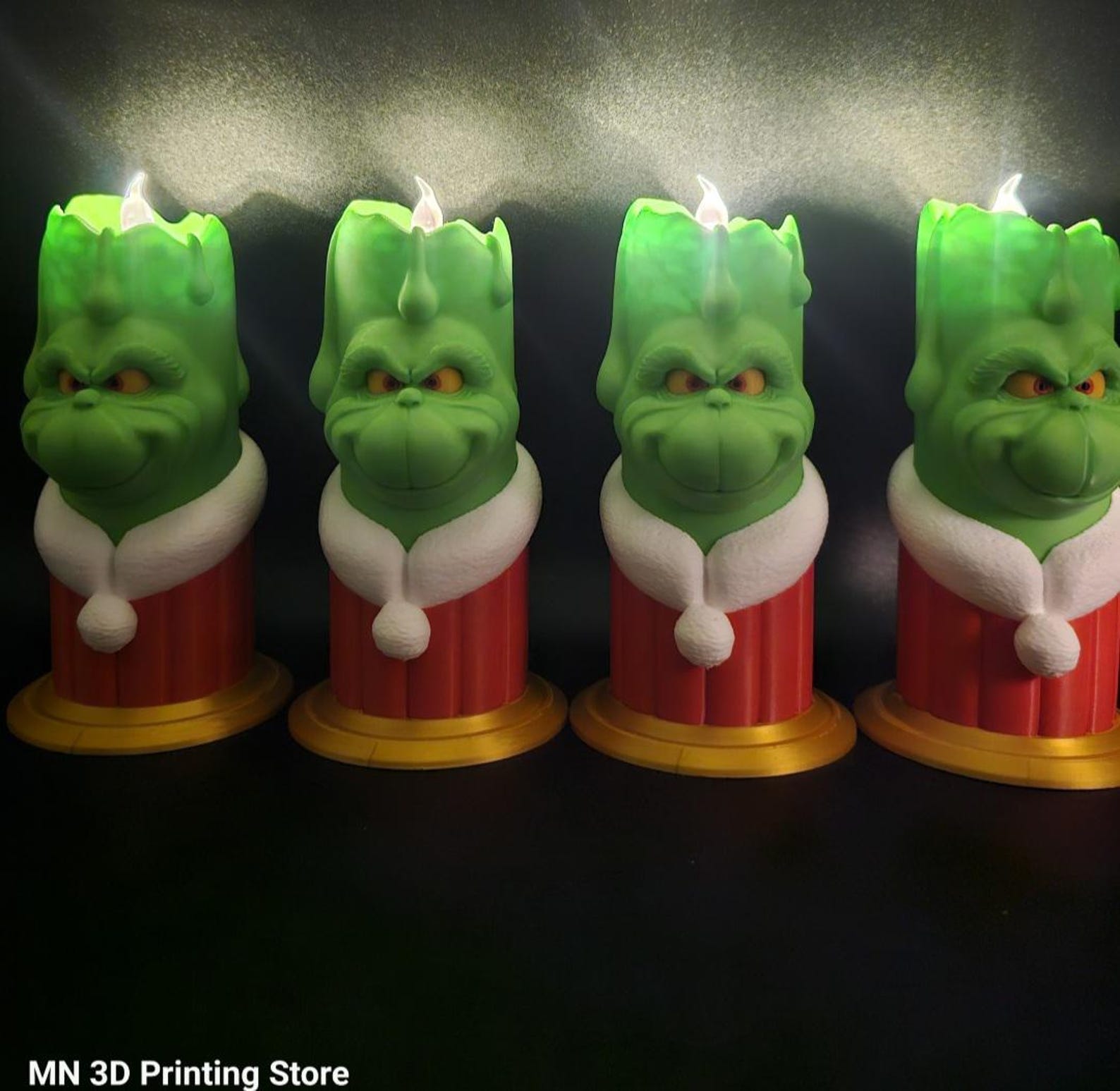 Christmas Grinch Battery Tea Light Holder - Etsy