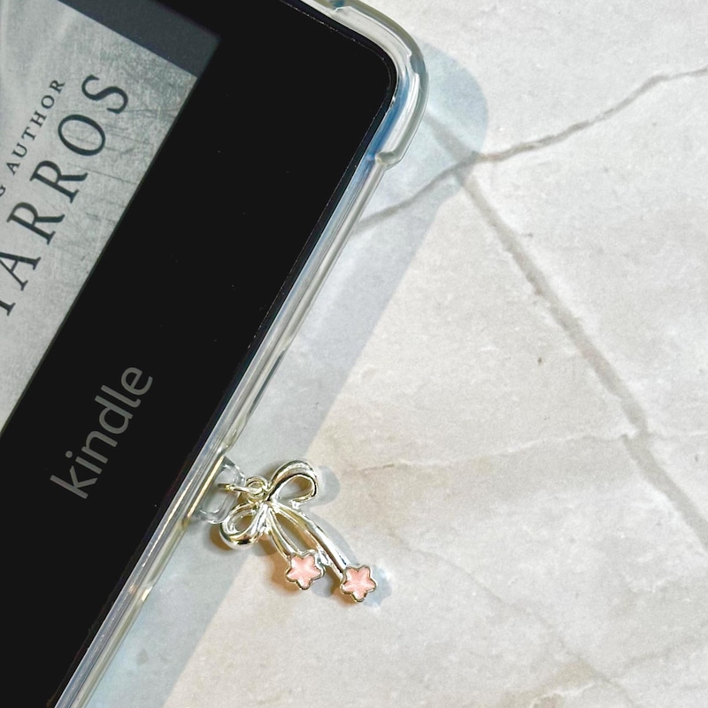 Ribbon Pink Phone Charm - Etsy