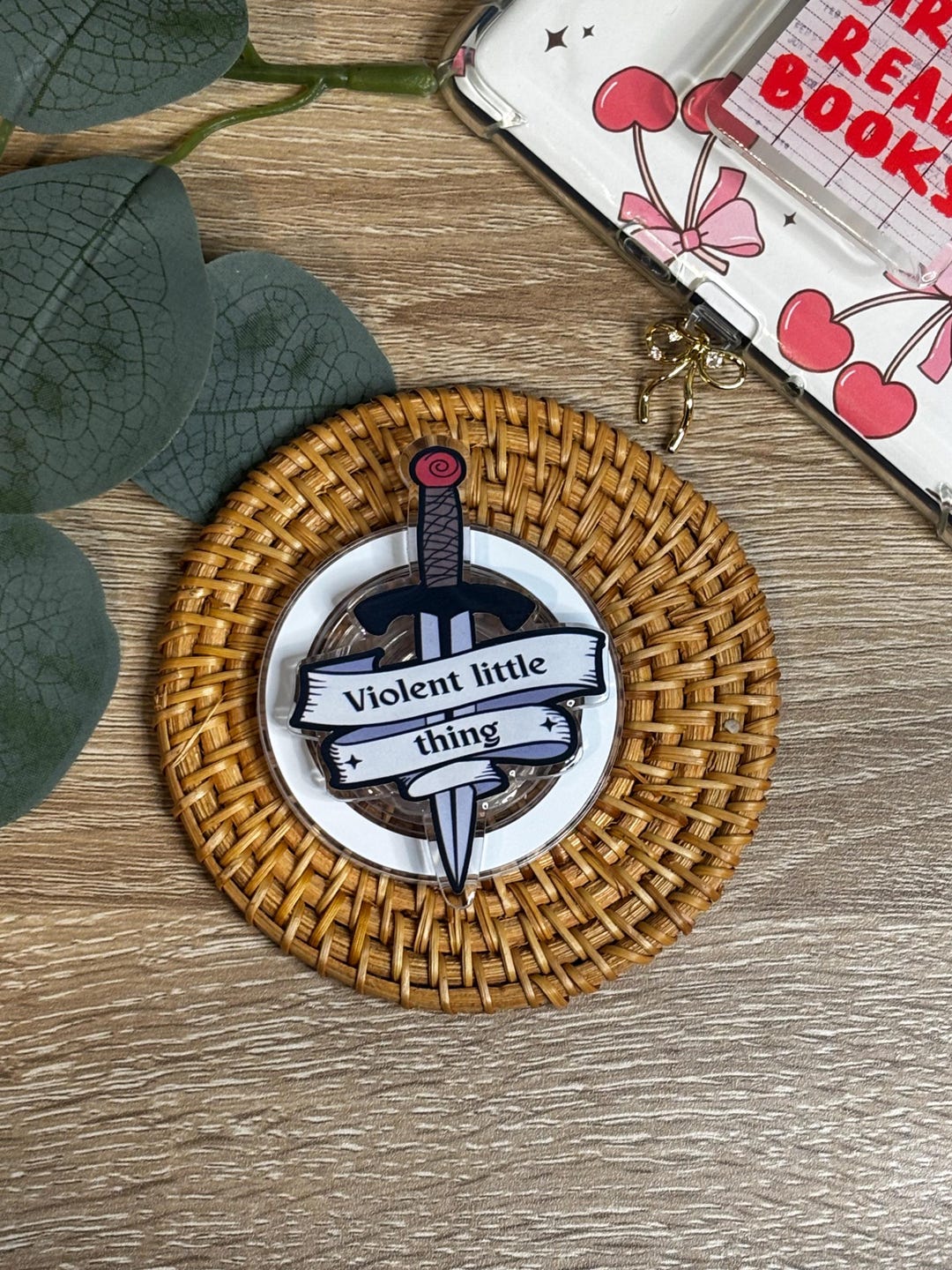 Fourth Wing Inspired Sword Kindle Grip - "violent Little Thing" - Etsy