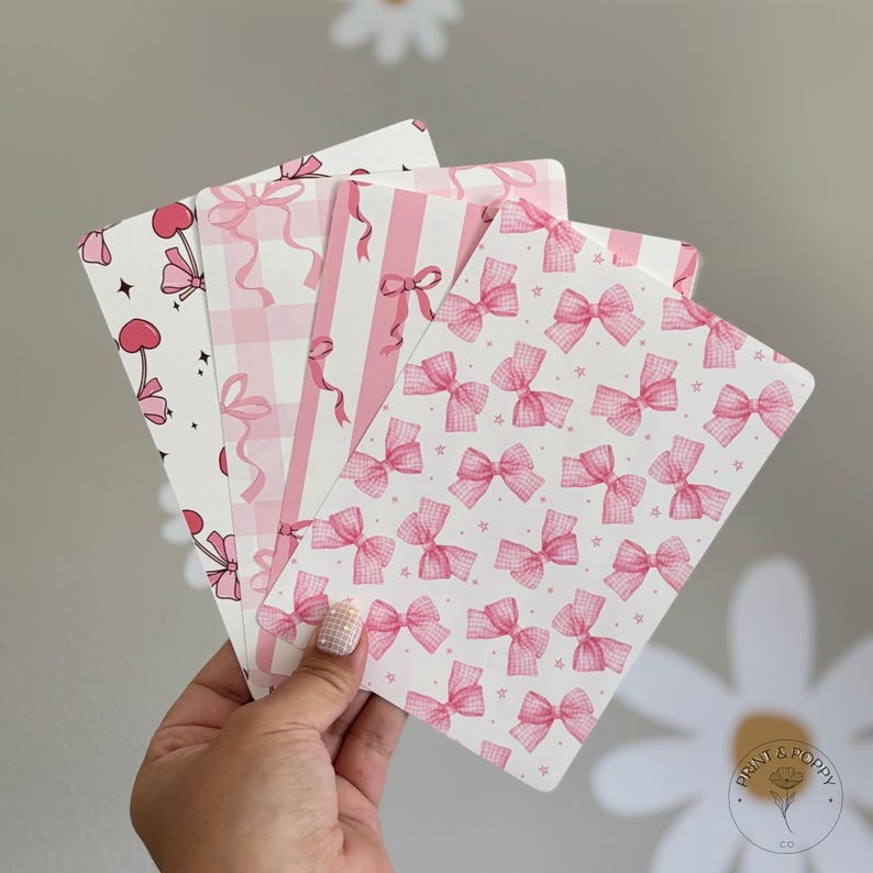 Coquette Kindle Case Inserts: Pink Bow, Cherry, Gingham Designs - Etsy