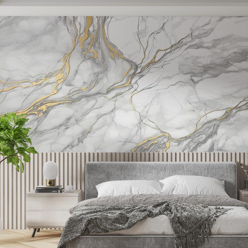 Wallpaper Marble Effect - Etsy
