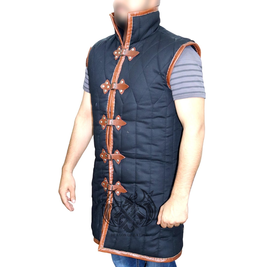 Medieval Padded Gambeson Armor Reenactment Gambeson Cotton Padded ...