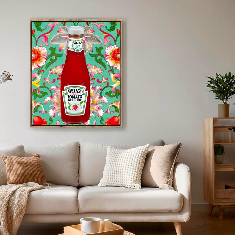 Digital Printable Art Print “fancy Ketchup” - Etsy