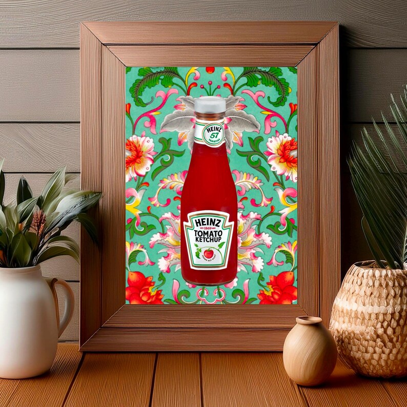 Digital Printable Art Print “fancy Ketchup” - Etsy