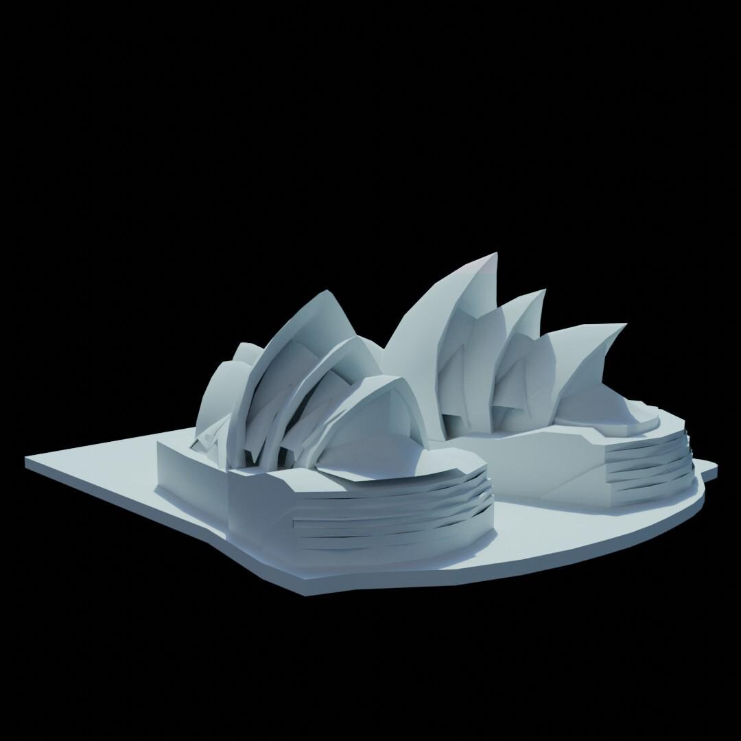 Sydney Opera House STL File Iconic Architectural Landmark 3D Model for ...