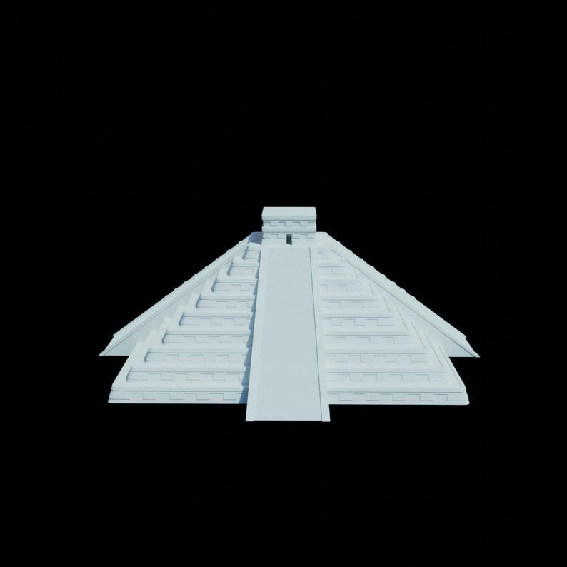 Mesoamerican Pyramid STL File Detailed Ancient Architecture 3D Model ...