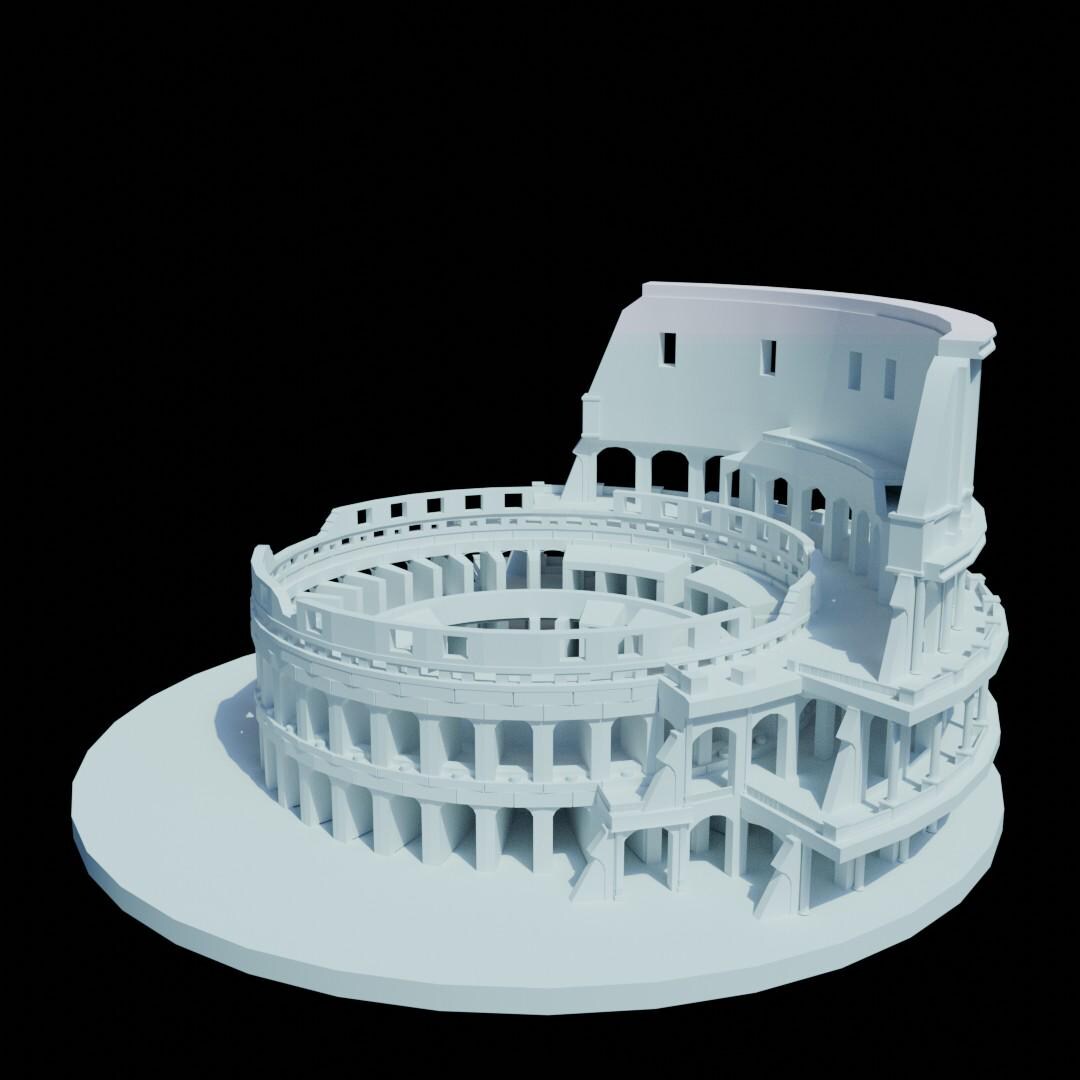 Colosseum STL File Iconic Ancient Roman Amphitheater for 3D Printing ...