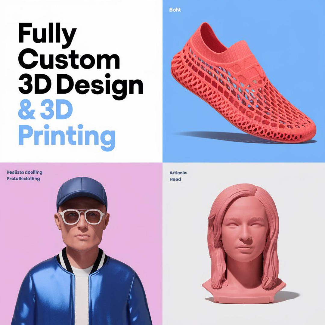 Custom 3D Model for 3D Printing, Rendering, and Texturing Affordable 3D ...