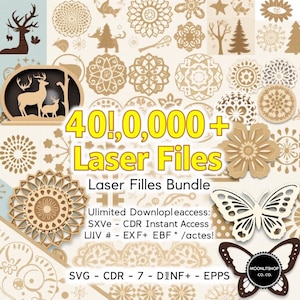 Mega Laser Cut Files Bundle, 400k Files 3D 2D, Laser Cut Designs, CNC ...