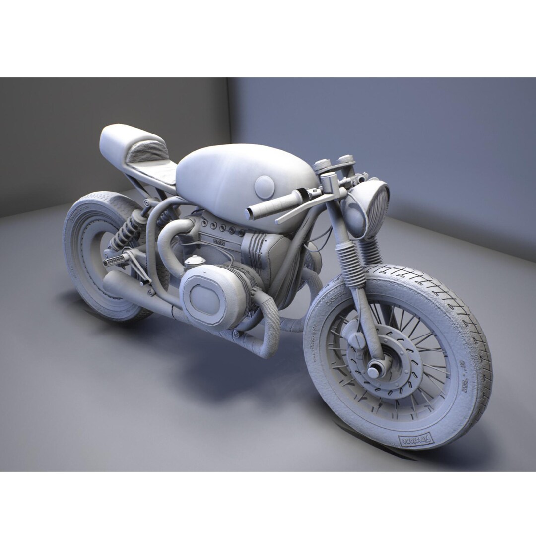 BMW Café Racer 3D Model – High-quality STL File for 3D Printing ...