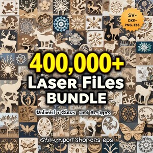 Mega Laser Cut Files Bundle, 400k Files 3D 2D, Laser Cut Designs, CNC ...