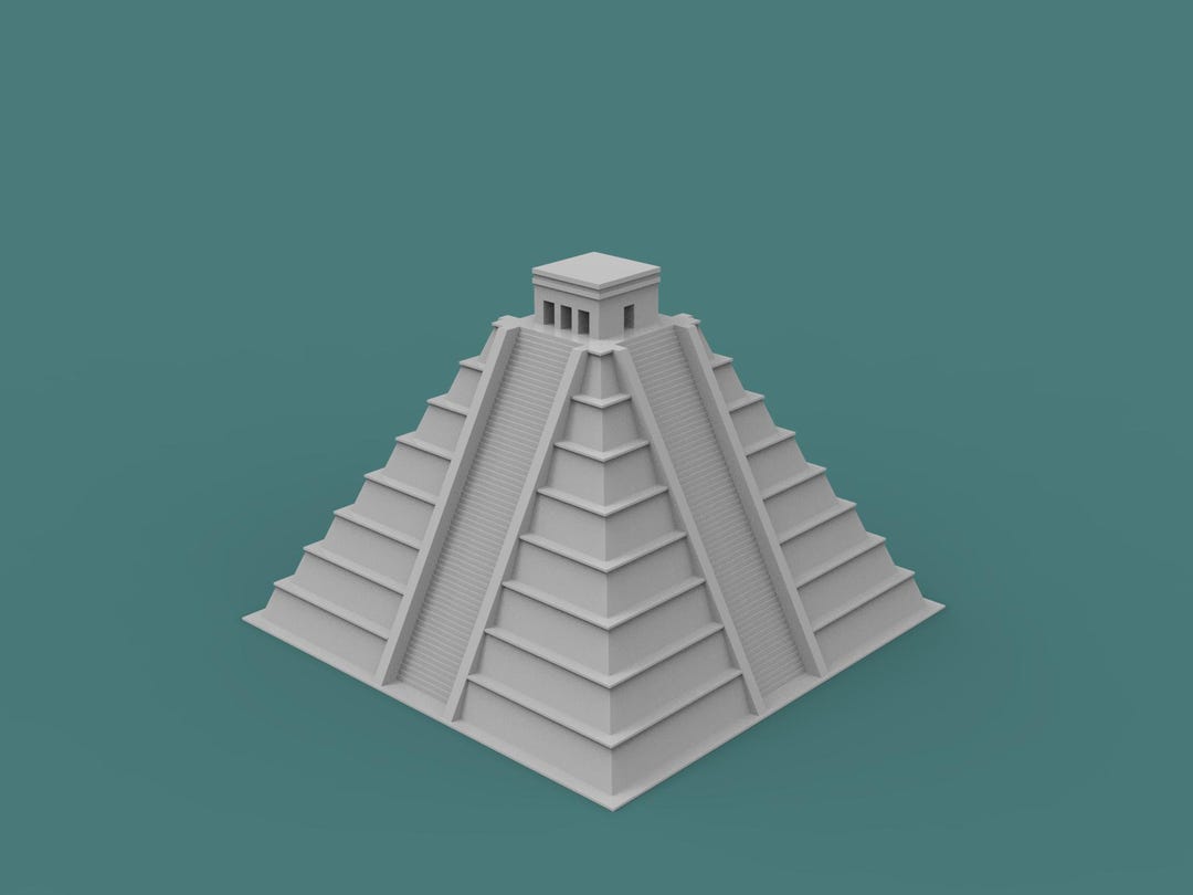 Mesoamerican Pyramid STL File Detailed Ancient Architecture 3D Model ...