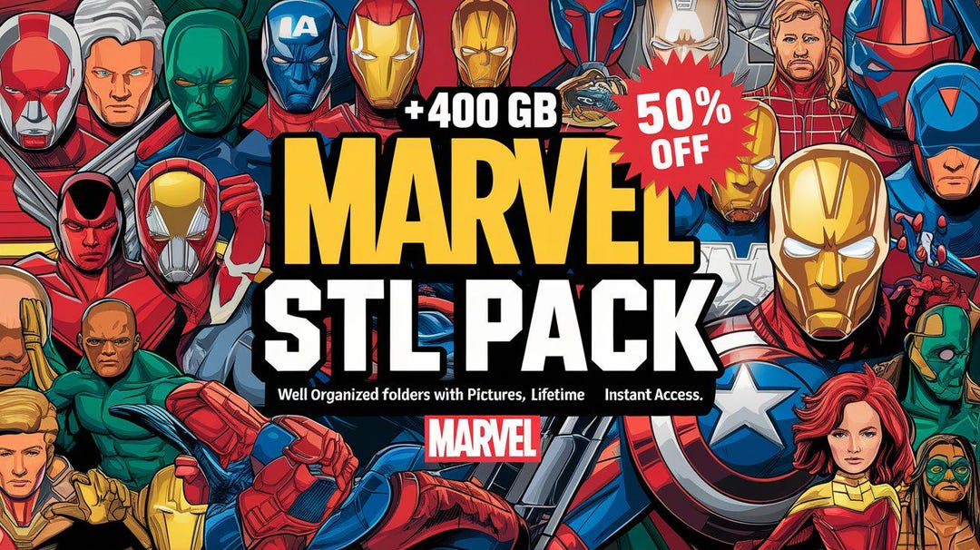 Marvel Stl Files Pack , Biggest Stl Pack , Stl Bundle , 3d Printer ...