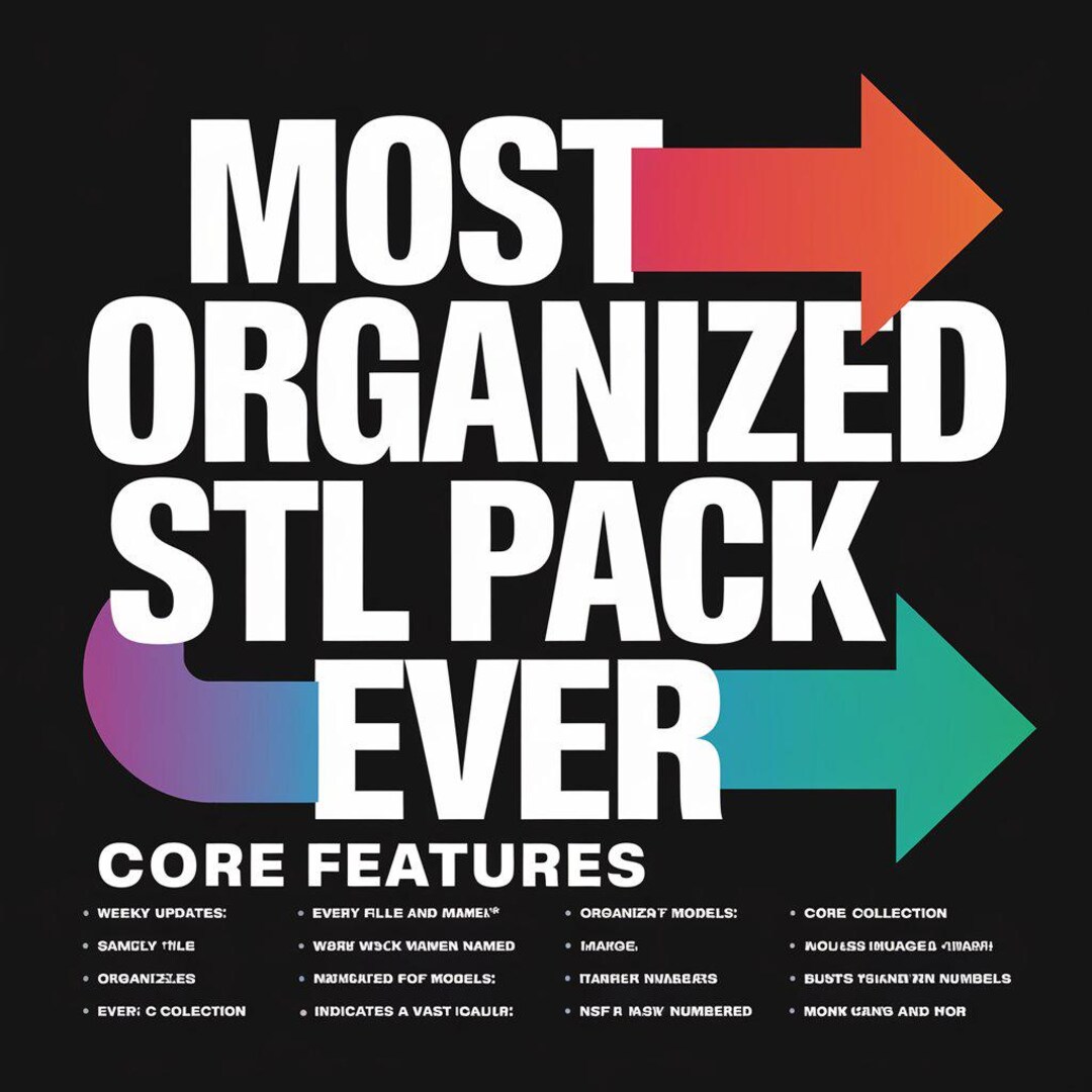 MEGA and Most Organized STL PACK for 3d Printing, Instant Download ...