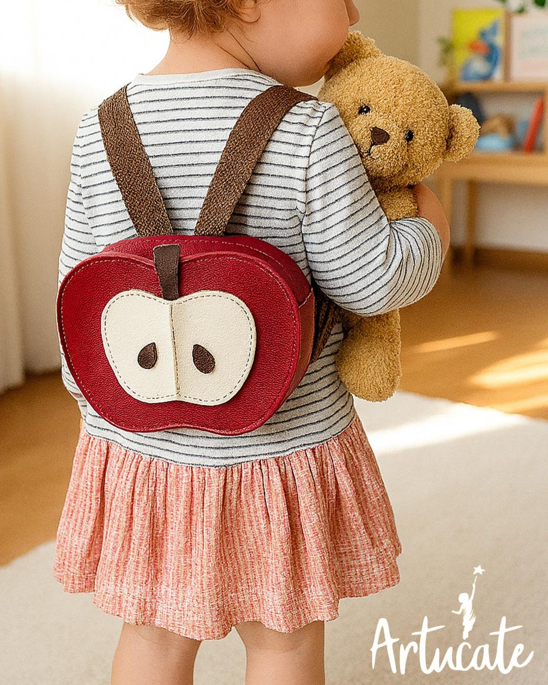 Apple Backpack for Toddlers | Mini Kids Bag With Fruit Design, Summer ...