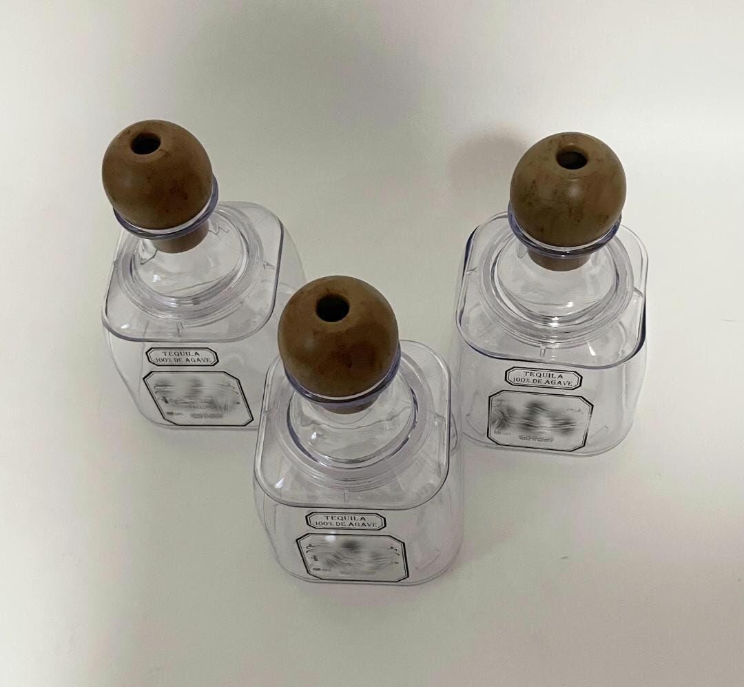 Set of Six (6) 375 Ml Tequila (patron) Plastic Bottle Drinking Cup - Etsy