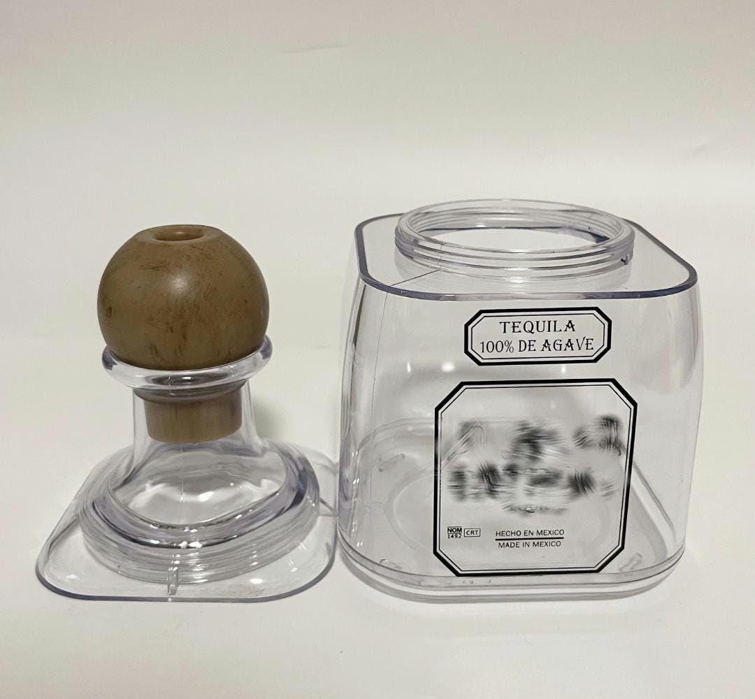 Set of Six (6) 375 Ml Tequila (patron) Plastic Bottle Drinking Cup - Etsy