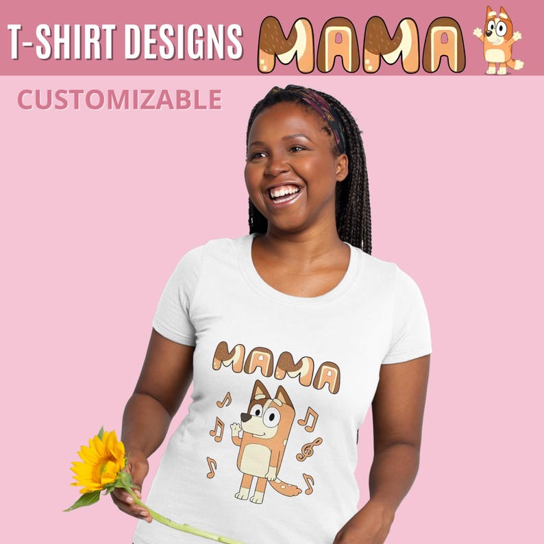 Personalized Bluey and Bingo Shirt for Moms and Dads, Family Bluey ...