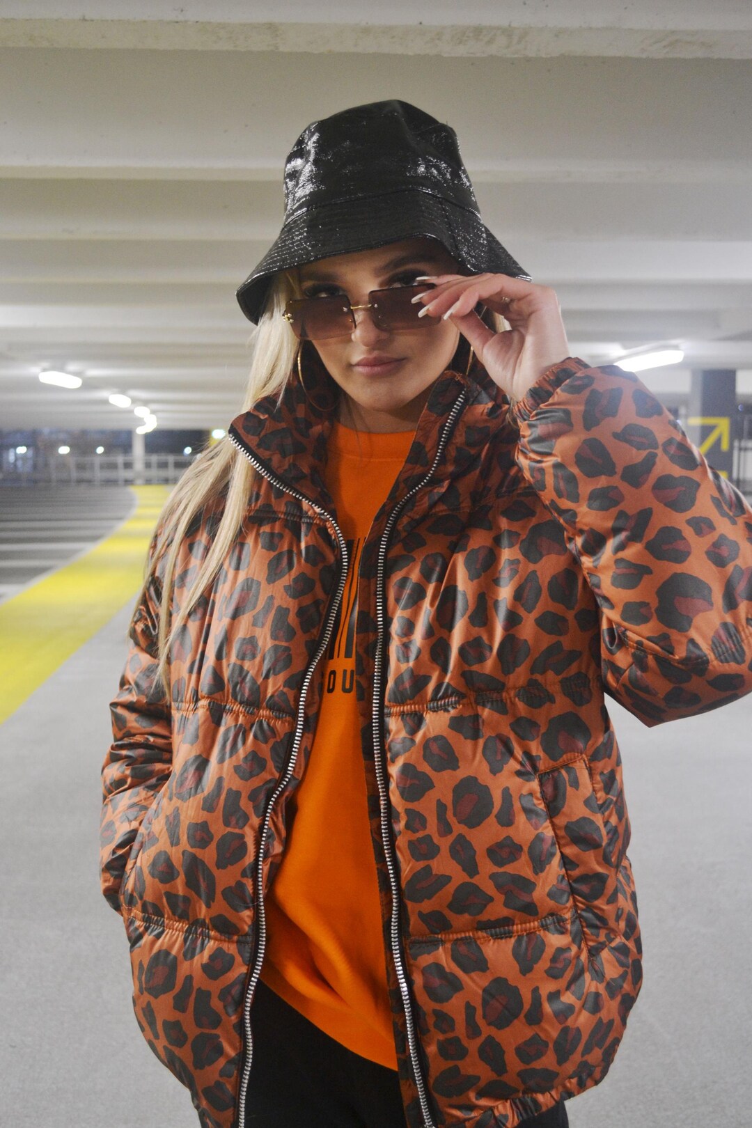 Lefties Leopard Print Puffer Jacket - Etsy