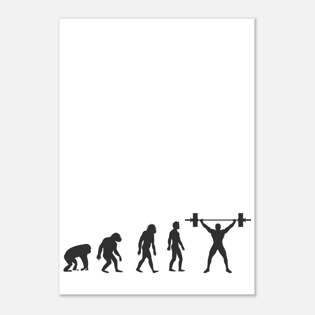 Poster - Evolution of Man Gym, Gymrat, Lifting Weights - Etsy
