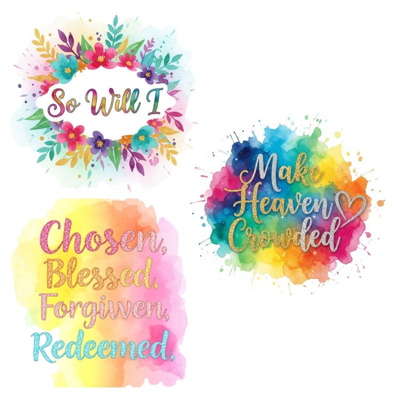 Christian Sayings PNG Bundle | Faith Quotes Files | Jesus Sayings PNG ...