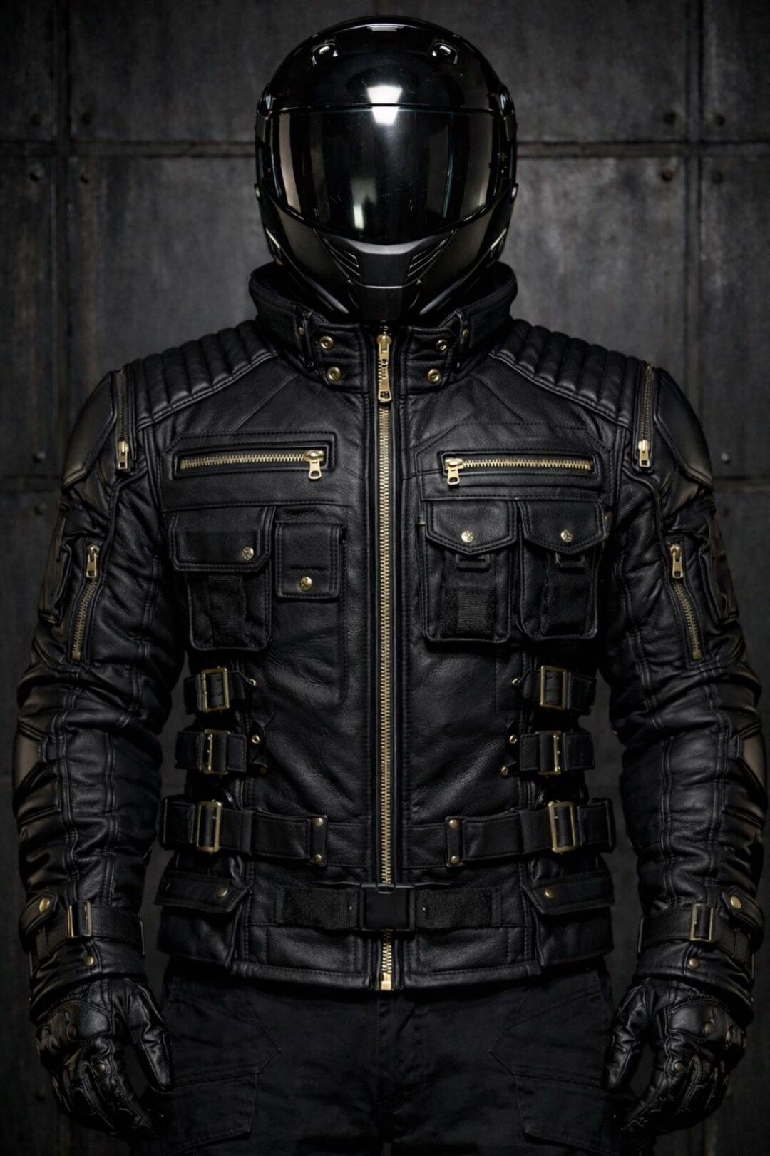 Cyberpunk 2077 Leather Jacket - Futuristic Techwear Neo Legion Biker ...