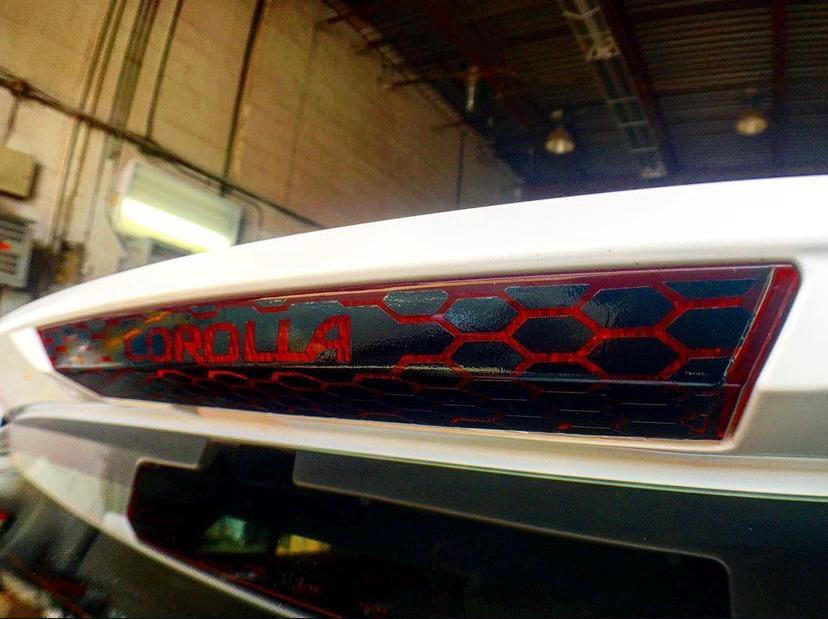 Honeycomb Third Brake Light Overlays | 2019+ Toyota Corolla Hatchback ...