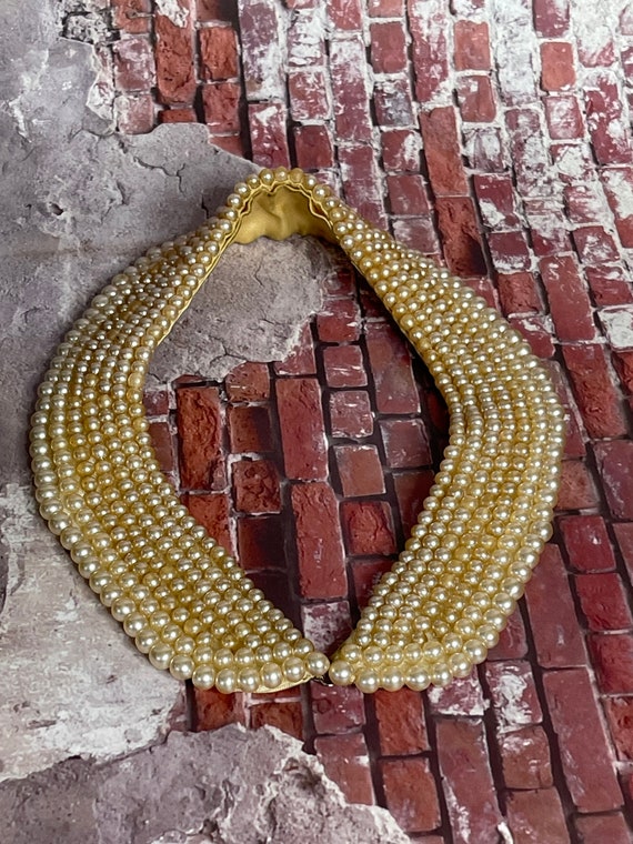 1950’s Graduated Faux Champagne Pearl Collar - Gem