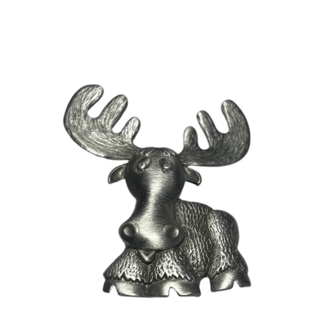 Vintage Moose Brooch Pin - Etsy