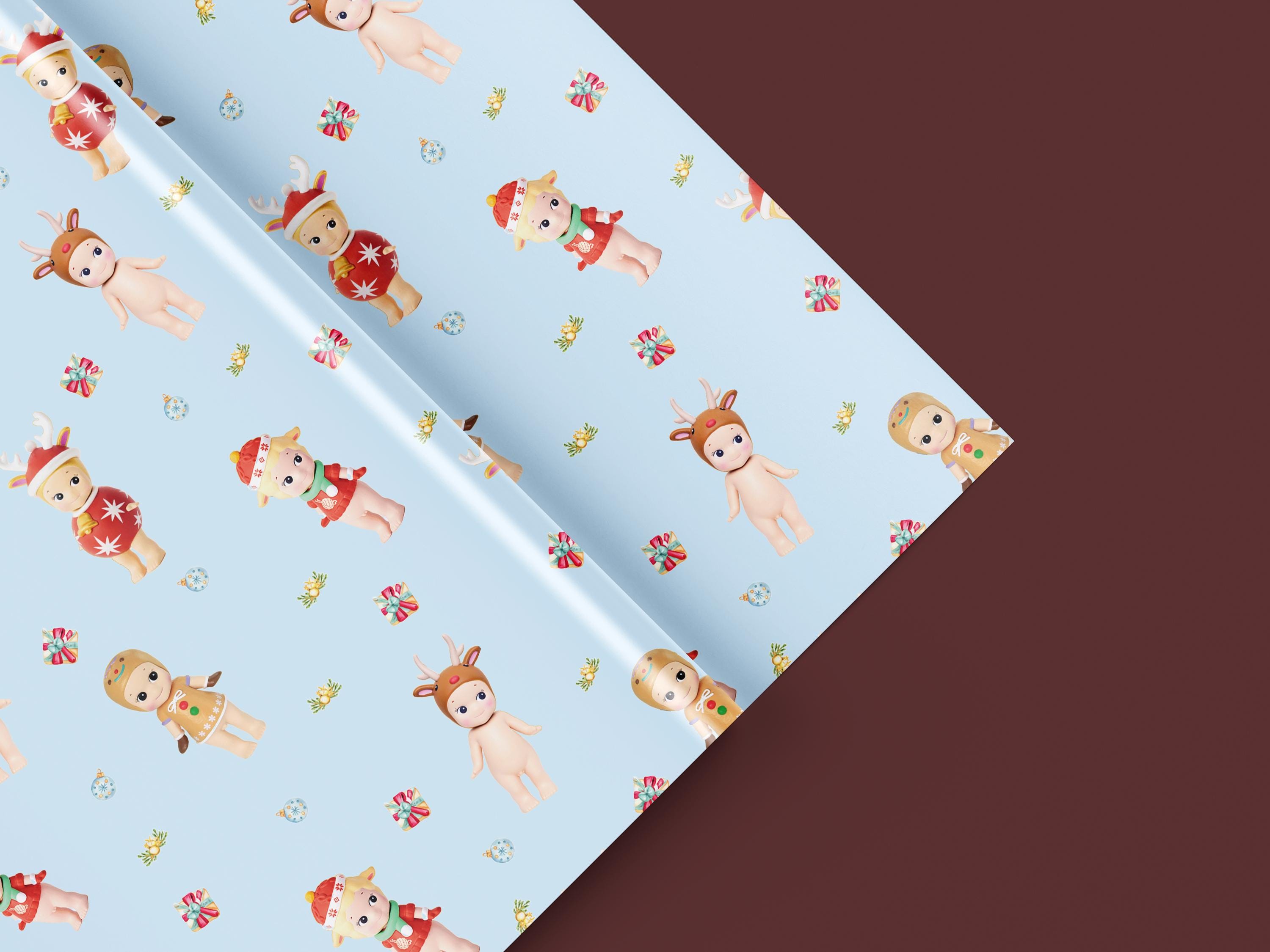 Printable Sonny Angel Christmas Wrapping Paper, Gift Wrap, Holiday ...