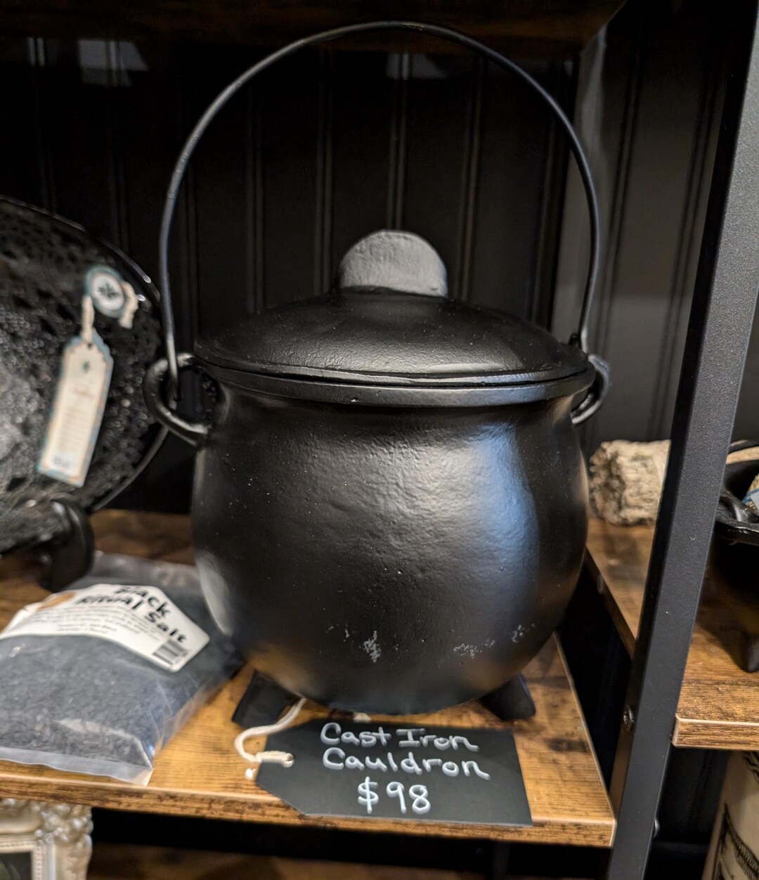 Cast Iron Cauldron W/ Lid 8 Inch Round - Etsy