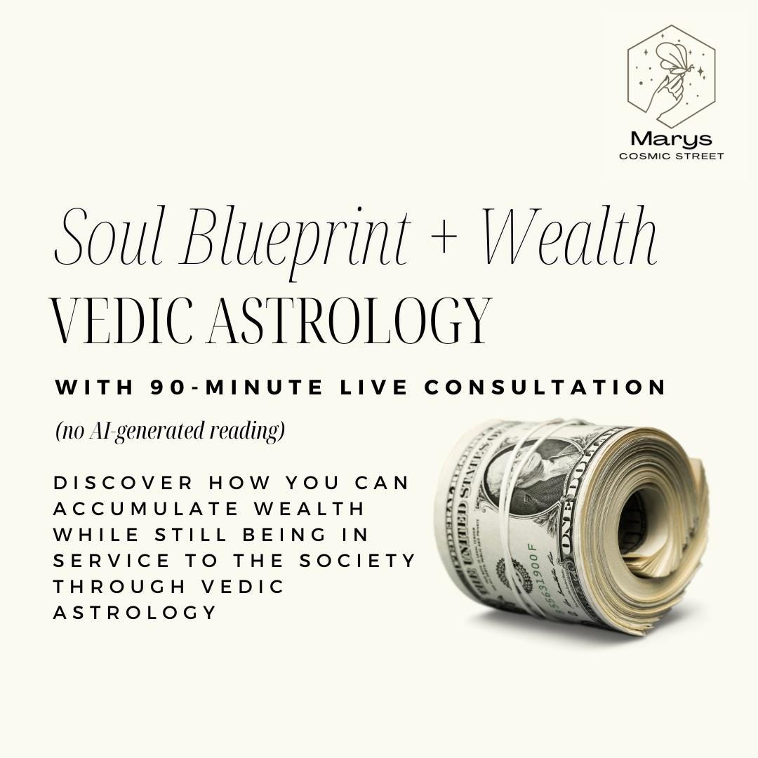 Soul Blueprint Wealth Vedic Astrology Reading money & Career - Etsy