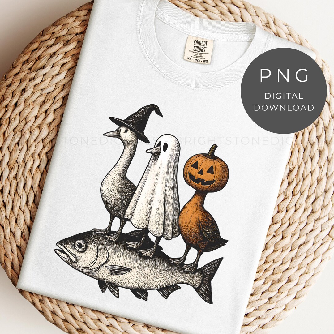 Halloween Goose Png, Funny Spooky Goose Png, Goose in Halloween ...