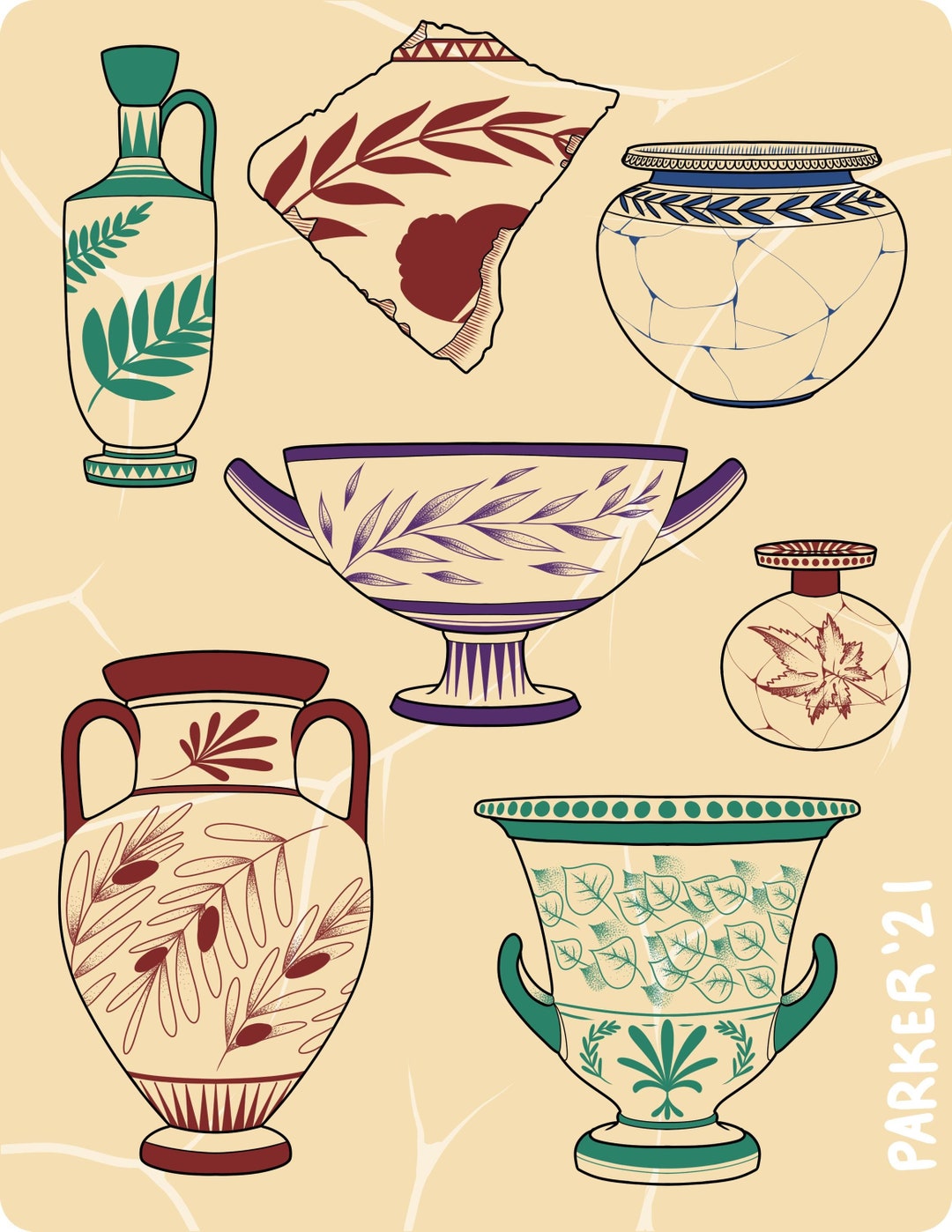 Plant Vases Flash Sheet Print - Etsy
