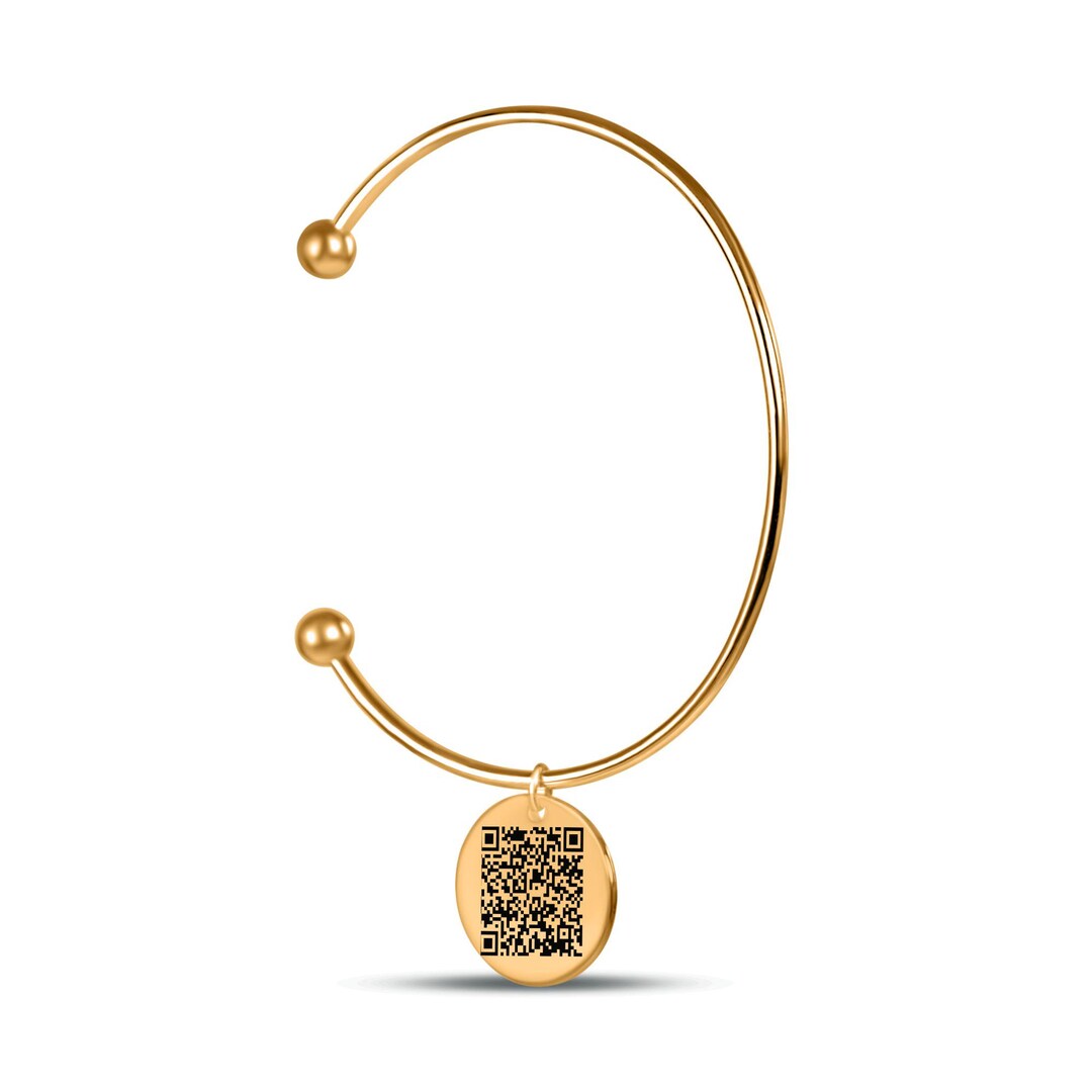 Custom QR Code Bracelet, Created With Your URL to Your Business Website ...