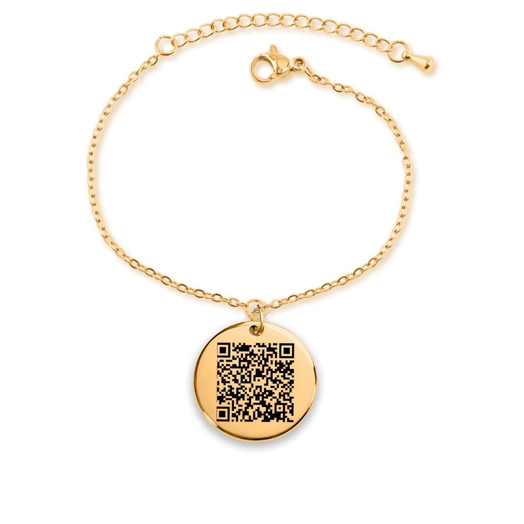 Custom QR Code Bracelet, Custom Business QR Code Link to Your Website ...