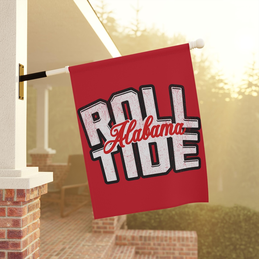 Alabama Roll Tide Flag, Roll Tide Banner, Bama Football Fan Gift ...