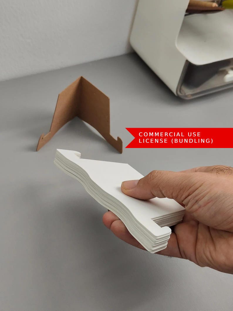 Stand or Paper Easel Template (commercial Use License) - Etsy