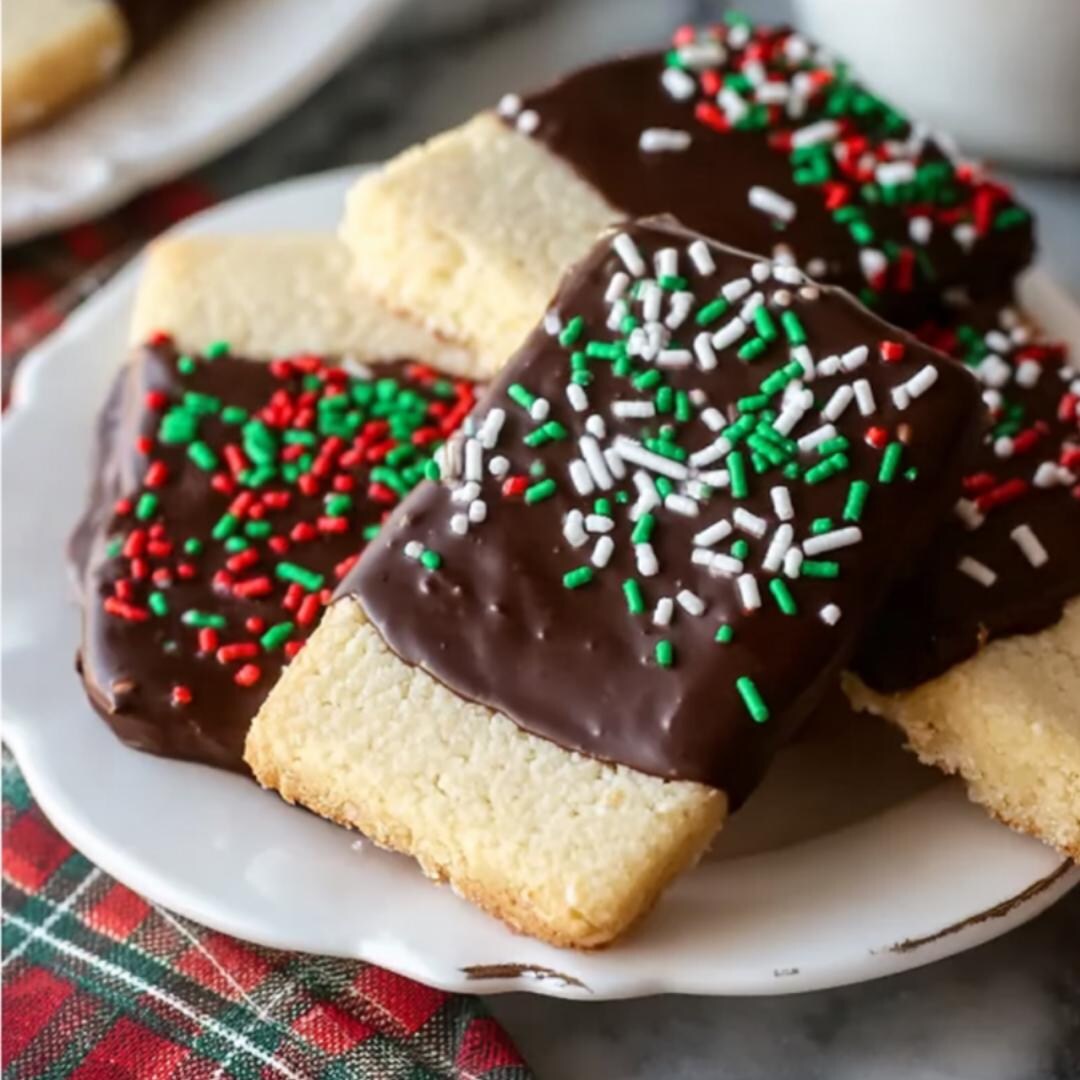 BEST RECIPE of Chocolate Dipped Shortbread Cookies Digital PDF ...