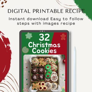 BEST RECIPE of 32 Christmas Cookies Recipes Book Pack + 2 Gifts Digital ...