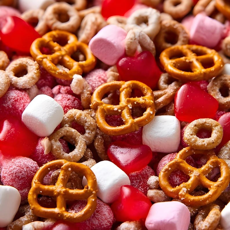 Five Minute Valentines Snack Mix Printable PDF Recipe Download - Etsy