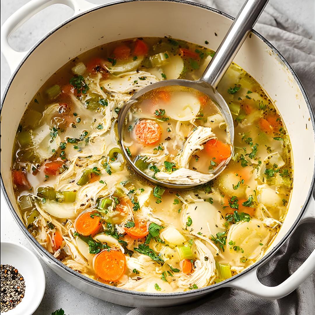 Chicken Soup Recipe Digital PDF Printable Easy Family Meal Instant ...